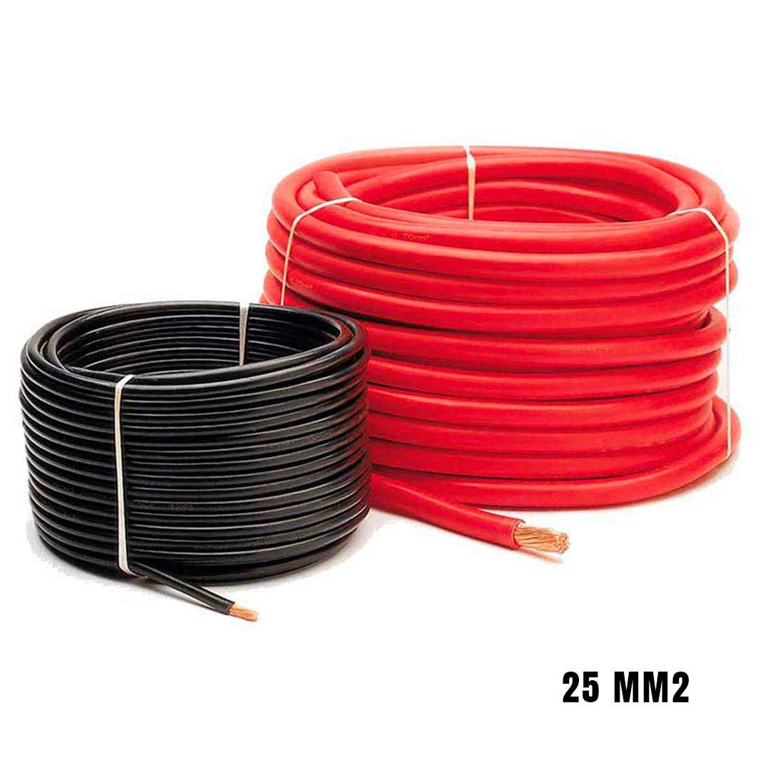 CABLE BATERIA 25 MM2 ELCOPE NEGRO – MEGA SOLAR PERU